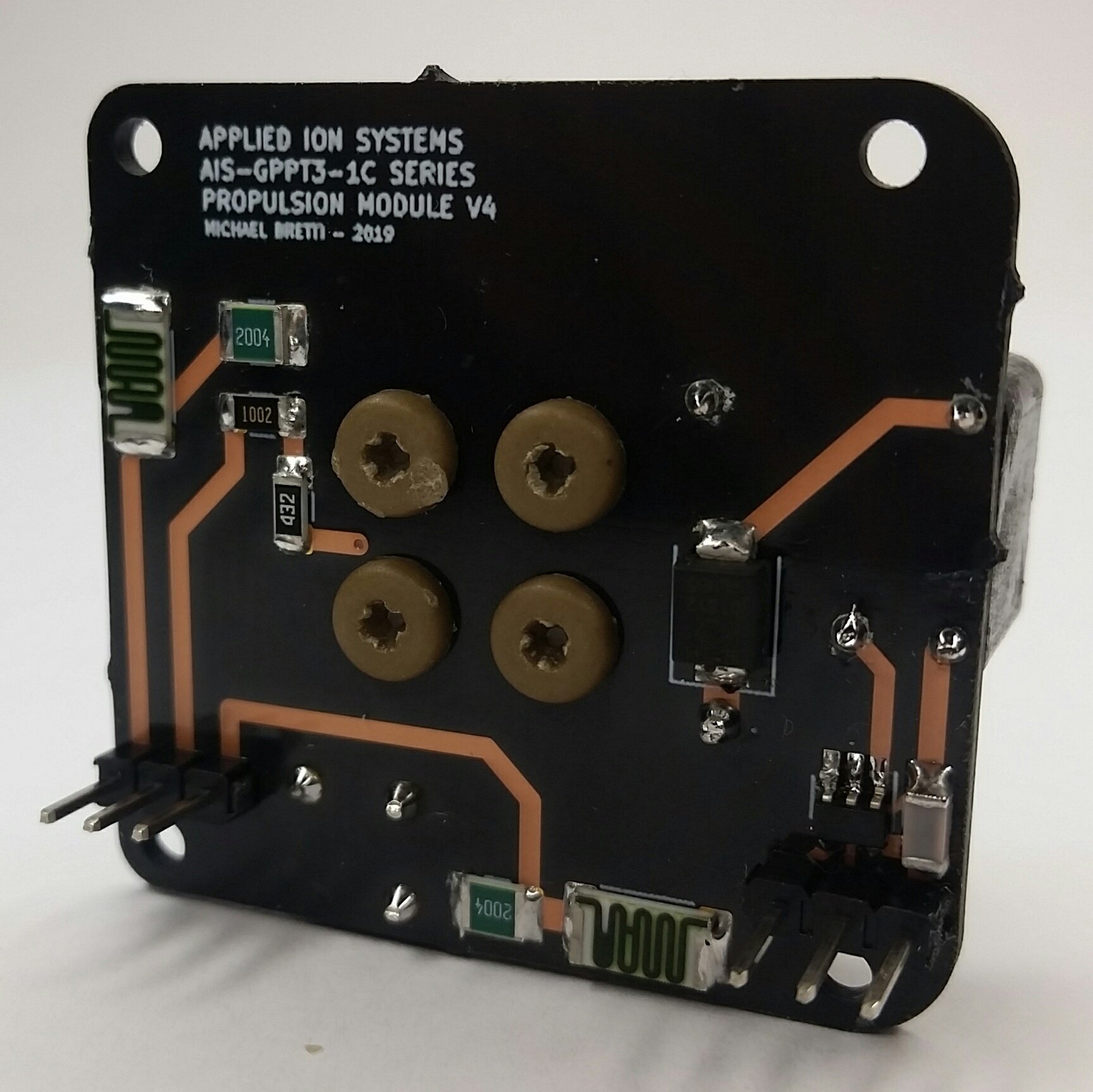 AIS-gPPT3-1C V4 Propulsion Module Assembly - Back - Applied Ion Systems