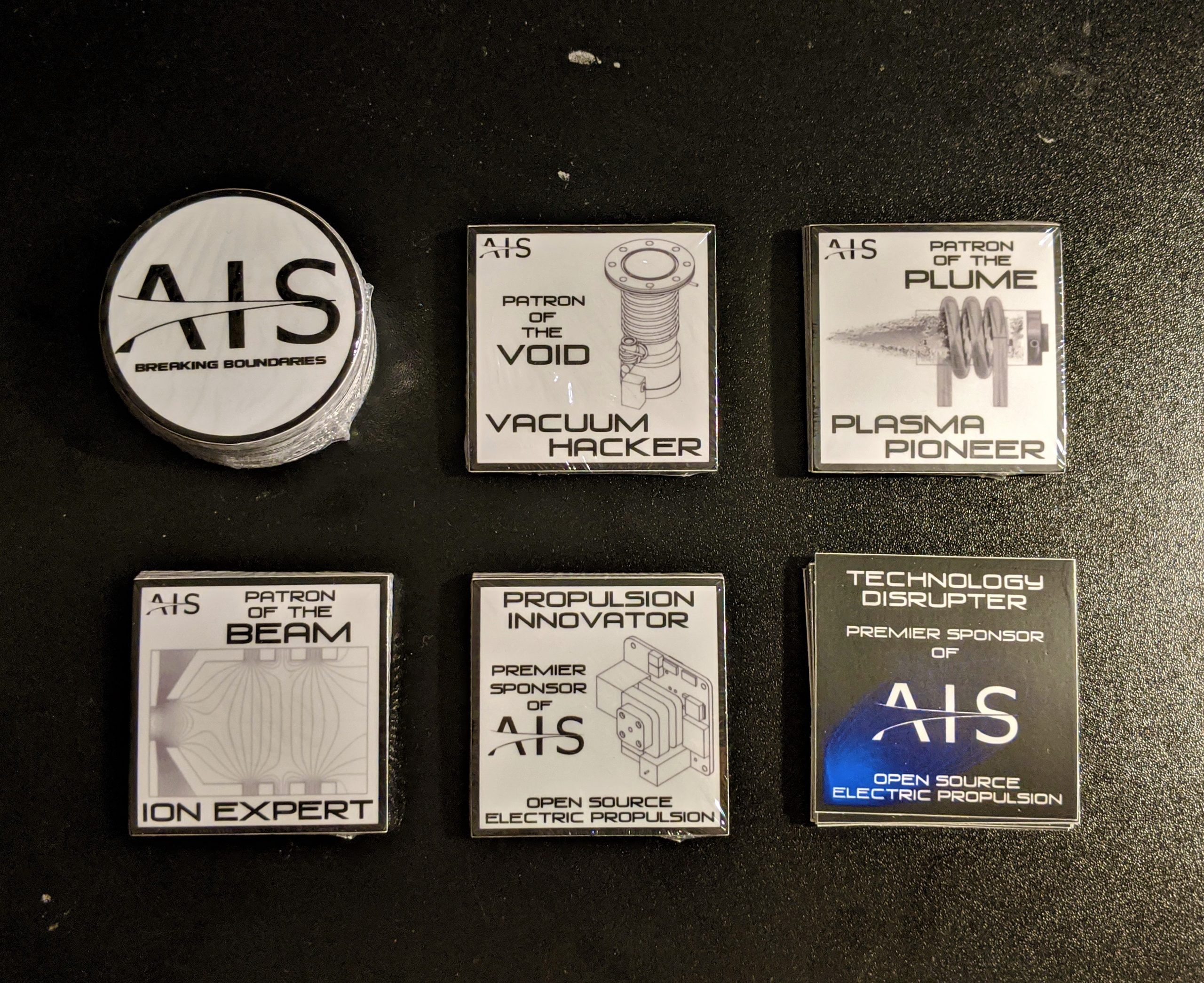 First Round of AIS Stickers for Patrons! - Applied Ion Systems