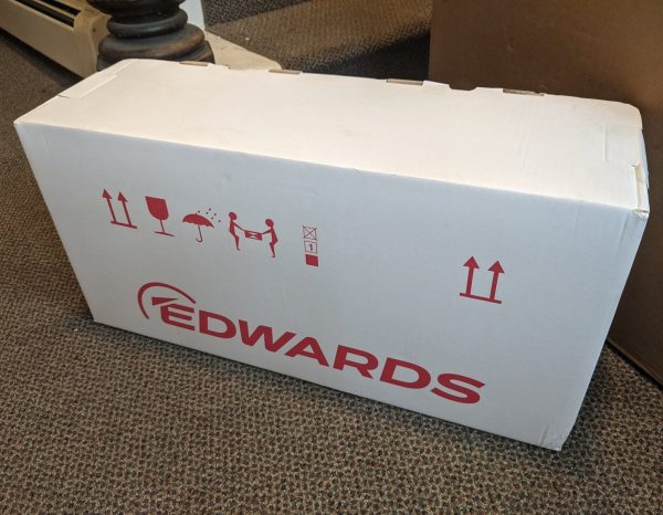 Unboxing the New Crowdfunded Edwards RV12 Vacuum Pump - Applied Ion Systems