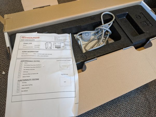 Unboxing the New Crowdfunded Edwards RV12 Vacuum Pump - Applied Ion Systems